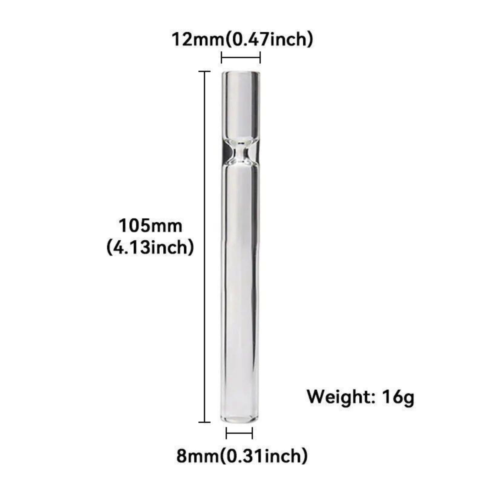 5 Pcs Transparent Glass Tube Test - Science and Lab Experiments 1.2cmx10.5cm Tubes