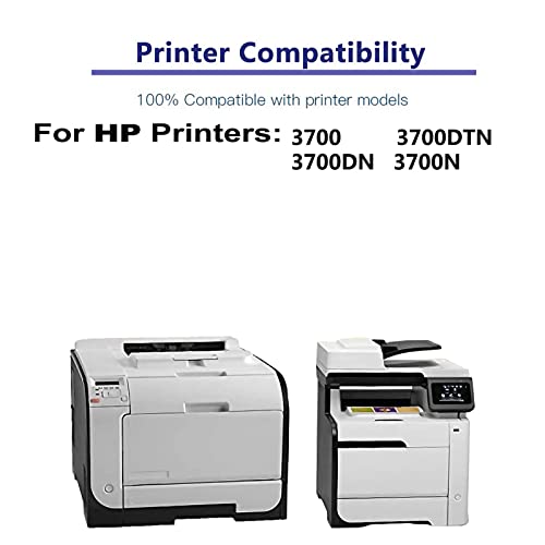 2-Pack (Black) Compatible High Yield 308A (Q2670A) Laser Printer Toner Cartridge use for HP 3700, 3700DN, 3700DTN, 3700N Printer
