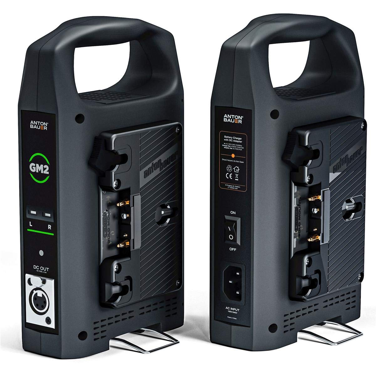 Anton Bauer 2X Titon Micro 90 14.4V 98Wh Gold Mount Batteries, Bundle GM2 Dual Charger