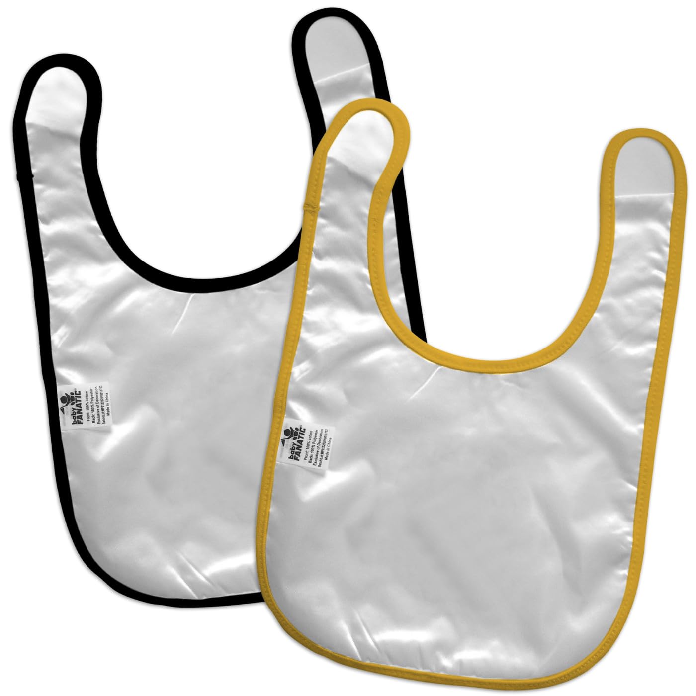 Baby Fanatic Officially Licensed Unisex Baby Bibs 2 Pack - NHL Boston Bruins Baby Apparel Set