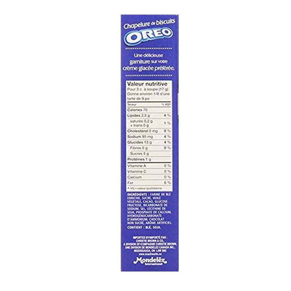 2 Pack Oreo Baking Crumbs 400 Gram/14.10 Ounces {Imported from Canada}