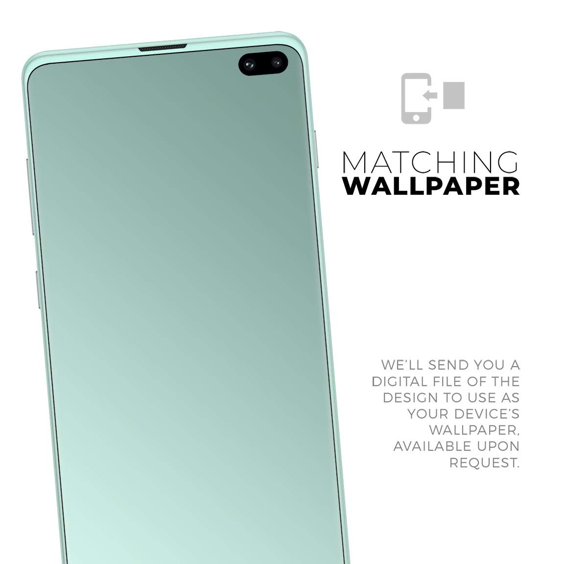 DesignSkinz Subtle Solid Green Protective Vinyl Decal Wrap Skin Cover Compatible with The Samsung Galaxy S20 (Screen Trim & Back Glass Skin)