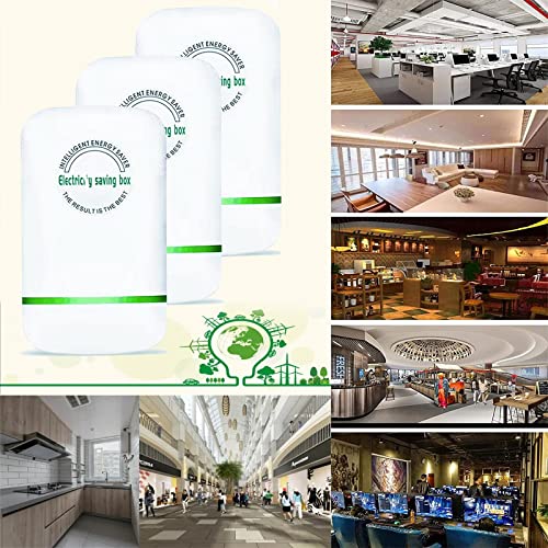 2 PCS Power Saver Pro - Electric Intelligent Energy Saver - Electricity Saving Box Intelligent Power Factor Saver Device - Balance Current Source Household Voltage Stabilizes Smart 90-250V (US Plug)