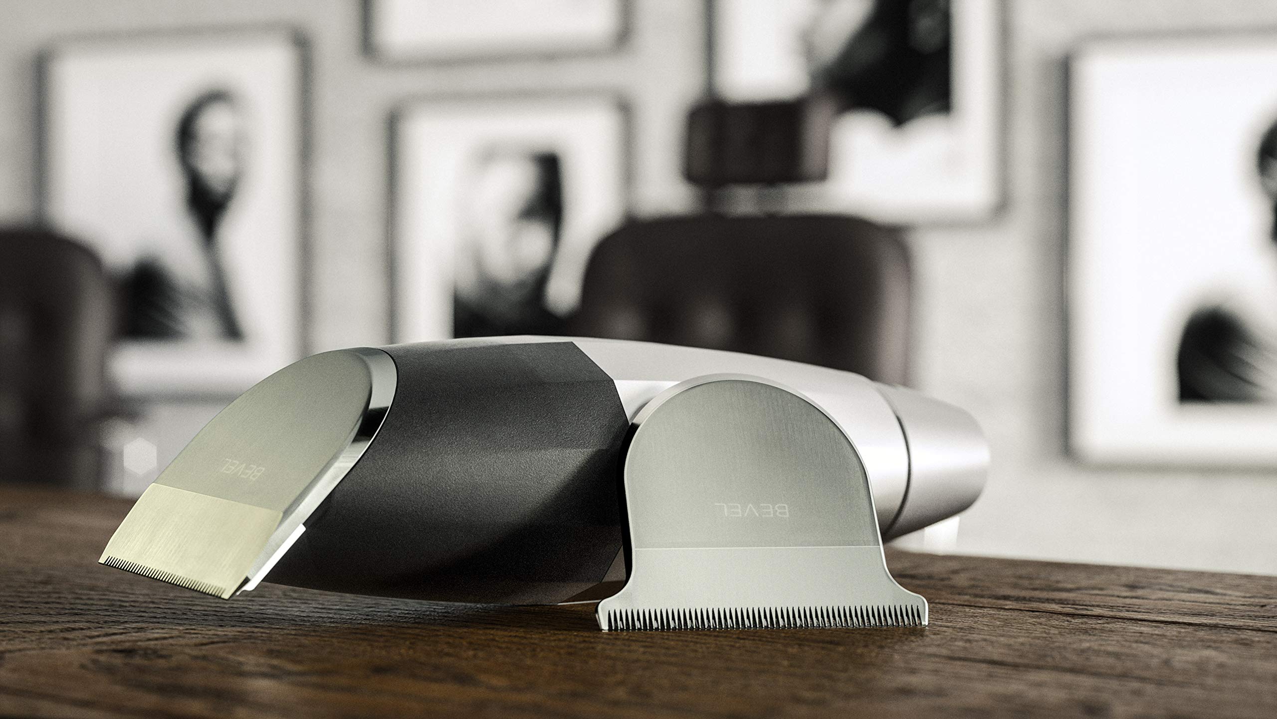 Bevel T Blade Trimmer Head Attachment for Increased Control, Fading, and Outlining, Compatible with Bevel Trimmer Only, T Blade Trimmer for Men, Silver