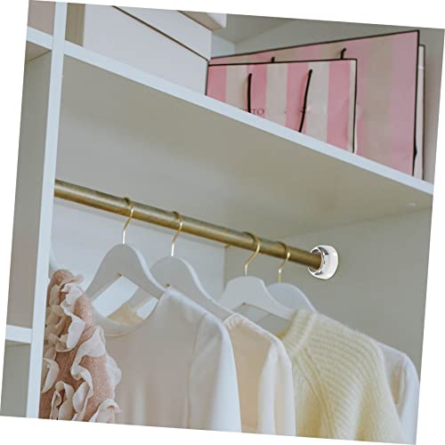 Alipis 40 Pcs Heavy Duty Brackets Heavy Duty Shower Curtain Rod Shower Curtain Holder Socket Holder Closet Rods Shower Curtain Rod Holder Shower Rod Holders for Wall Rod Bracket Silver
