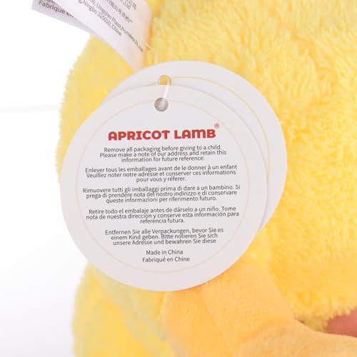Apricot Lamb Toys Plush Velvet Duck Stuffed Animal Soft Cuddly Perfect for Child (Velvet Duck,8.5 Inches)