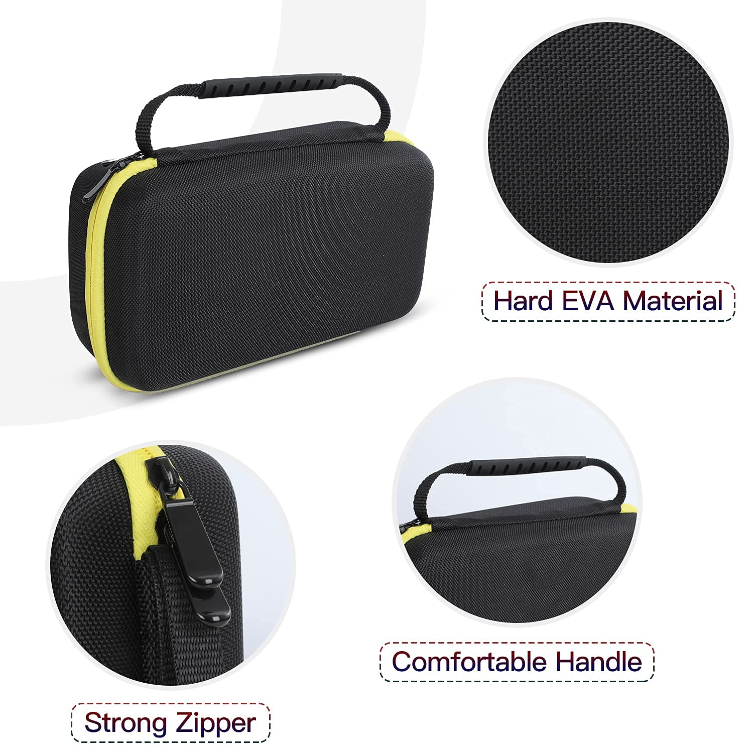 AIKANG 3 Pcs Hard Case,Case for DEWALT 20V Max XR Cordless Router, Brushless(DCW600B),Portable Carrying Storage Bag for Router Bits, Case Only