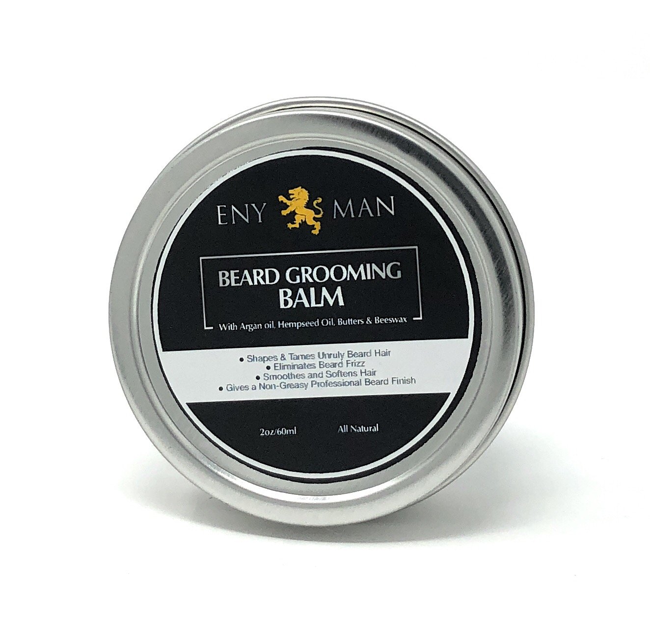 Beard Grooming Balm Leave-in Conditioner - Natural & Organic-2oz Best Facial Hair & Mustache Grooming Wax - Beard Balm with Argan Oil Butter BeesWax