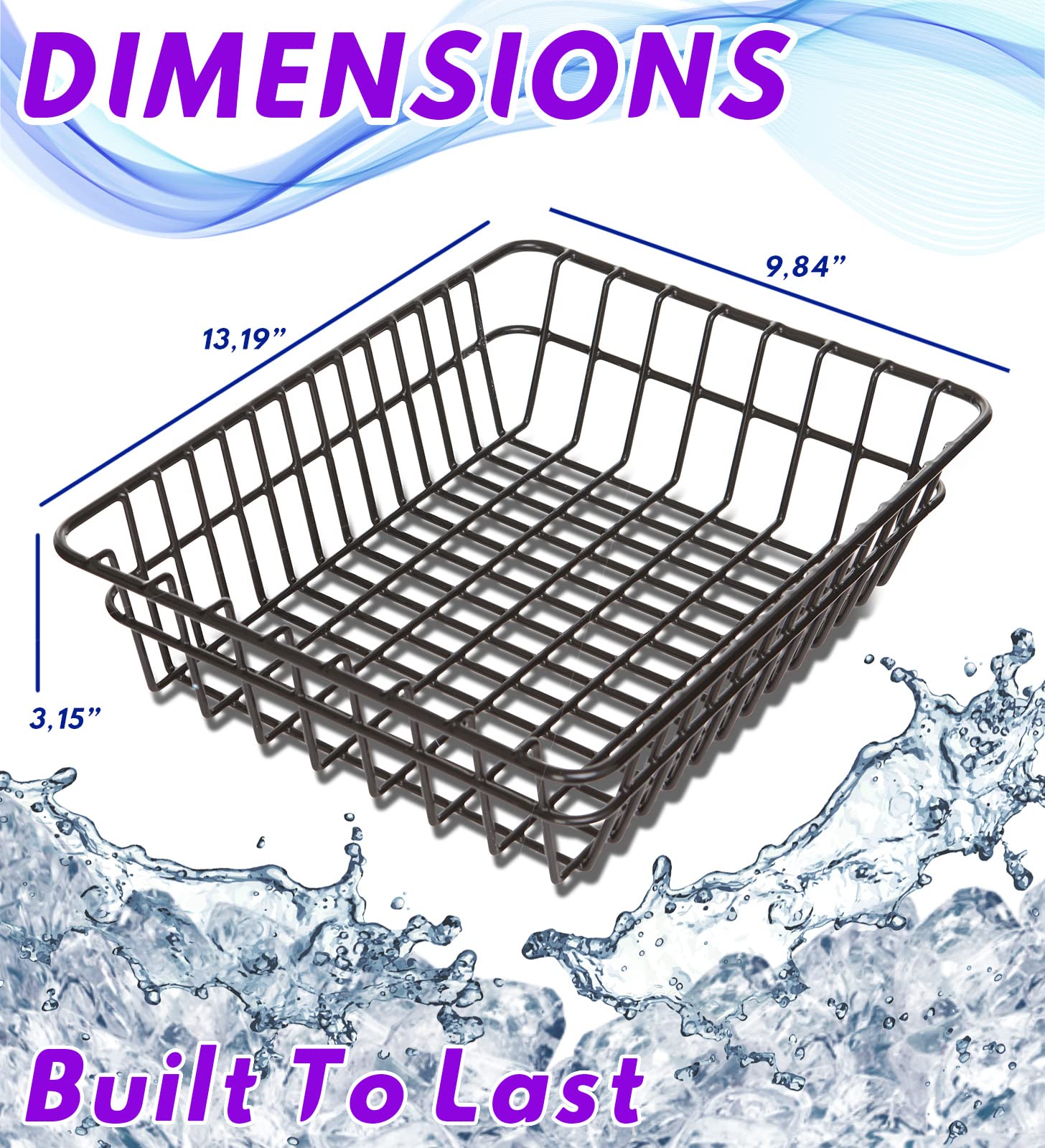 2-Pack Cooler Basket for YETI Tundra Haul, Double Cooler Rack for Double Storage, Dry-Goods Basket for YETI Wheeled Coolers (Cooler NOT Included)