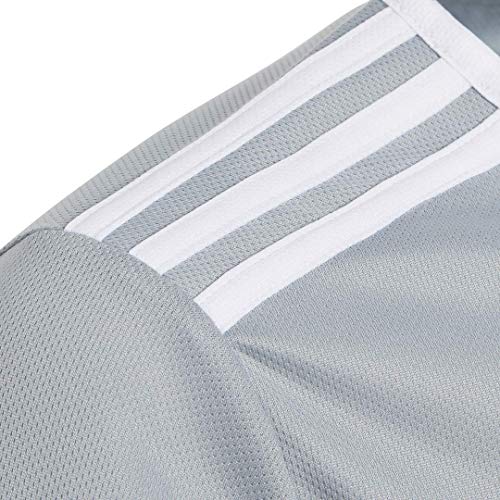 adidas Boys' Entrada 18 Jersey, Light Grey/White, XX-Small