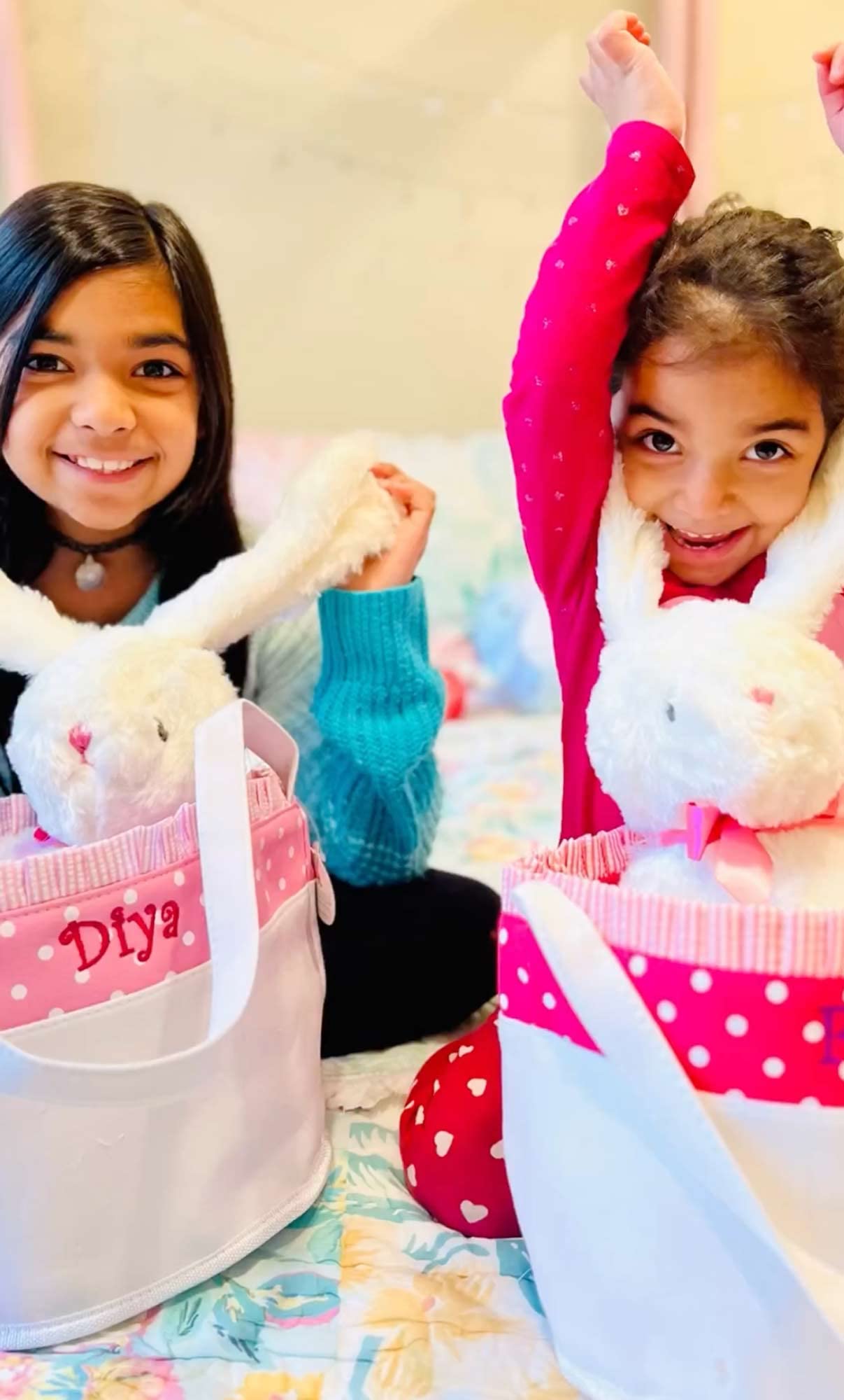 Personalized Soft and Light Easter Basket (Purple)