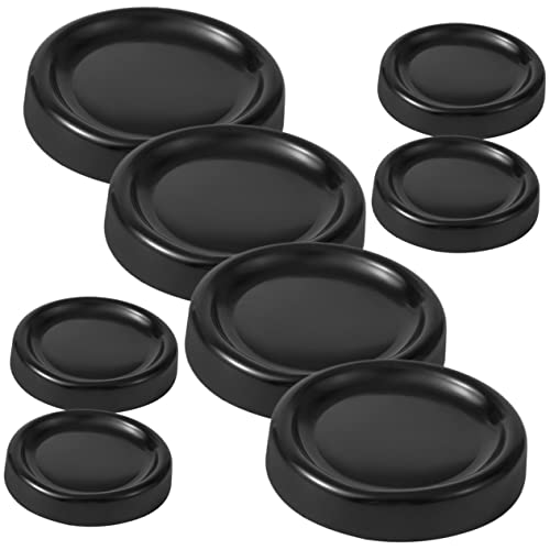 BESTonZON 8pcs Washing Machine Cushion Adjustable Base Cushions for Chairs Mattress Base Furniture Feet Pads Rose Vibrations Small Furniture Pads Pvc Black Washing Machine Mat Bed Risers