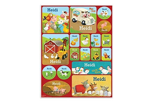 Personalized Stickers for Kids, Farm Animals - I See Me!