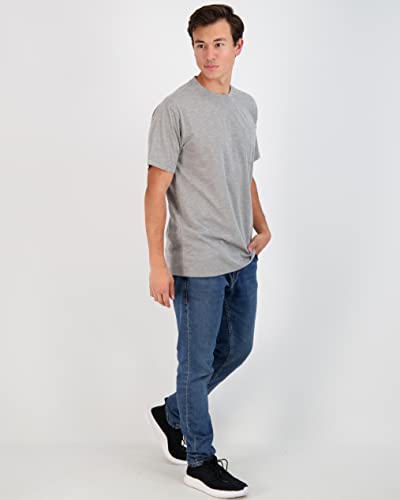 4 Pack:Mens Cotton Quick Dry Dri Fit Shirt Short Sleeve Crew Pocket T-Shirt Tee Gym Casual Work Fashion Athletic Active Workout Undershirt Cool Clothes Sport Sleep Performance Lounge Wicking-Set 4,3XL