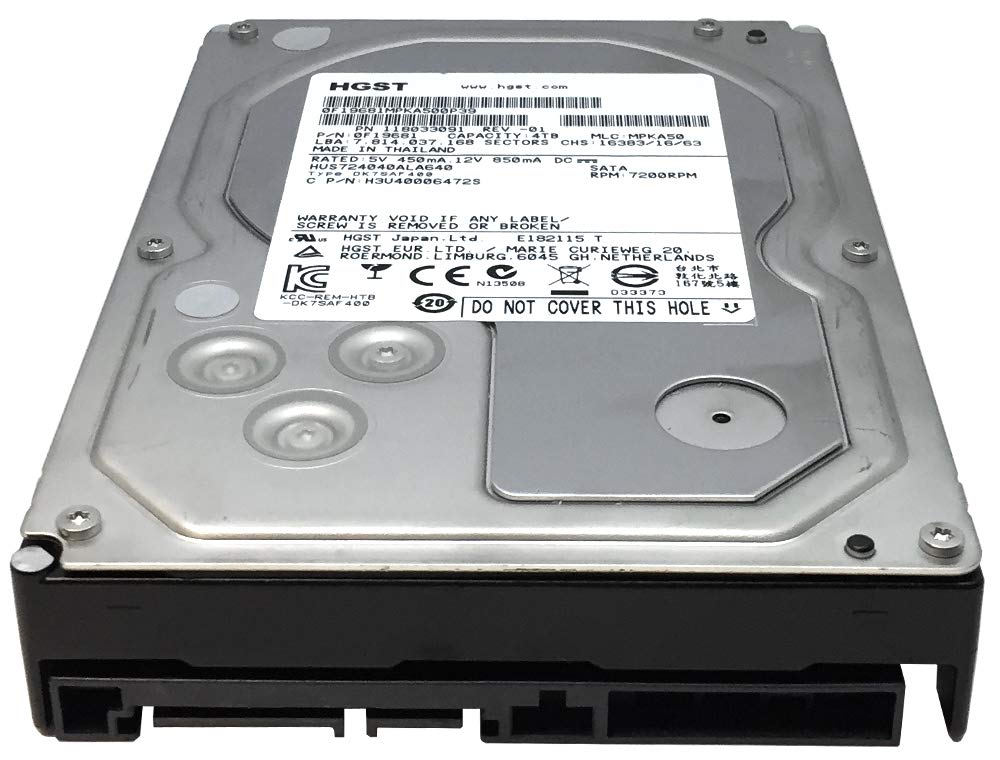 HGST Ultrastar 7K4000 HUS724040ALA640 (0F19681) 4TB 7200RPM 64MB Cache SATA 6.0Gb/s 3.5inch Enterprise Hard Drive (Renewed)