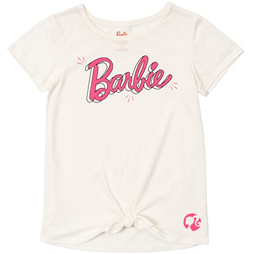 Barbie Little Girls Graphic T-Shirt and Shorts Outfit Set Pink/White 5