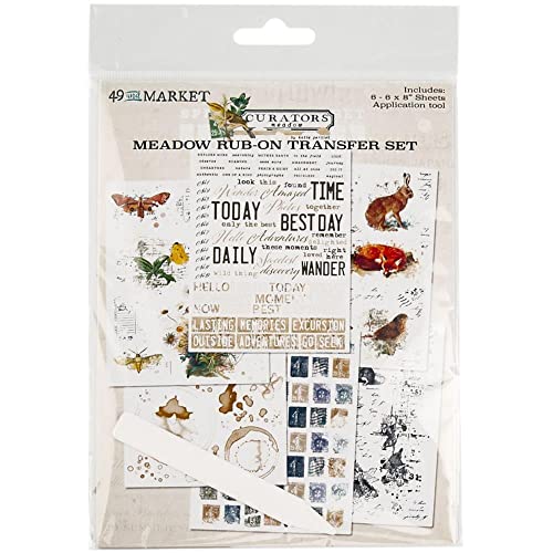 49 AND MARKET Curators Mead RUB-ON 6X8 6/PKG, White