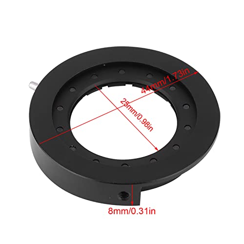 Iris Diaphragm, Microscope Iris Adapter Aperture Adjustable Lens Optical Diaphragm for Microscope (SK25 with Bas)
