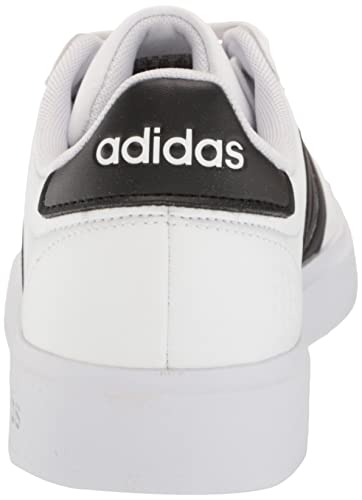 adidas Men's Grand Court 2.0 Tennis Shoe, FTWR White/Core Black/FTWR White, 9.5