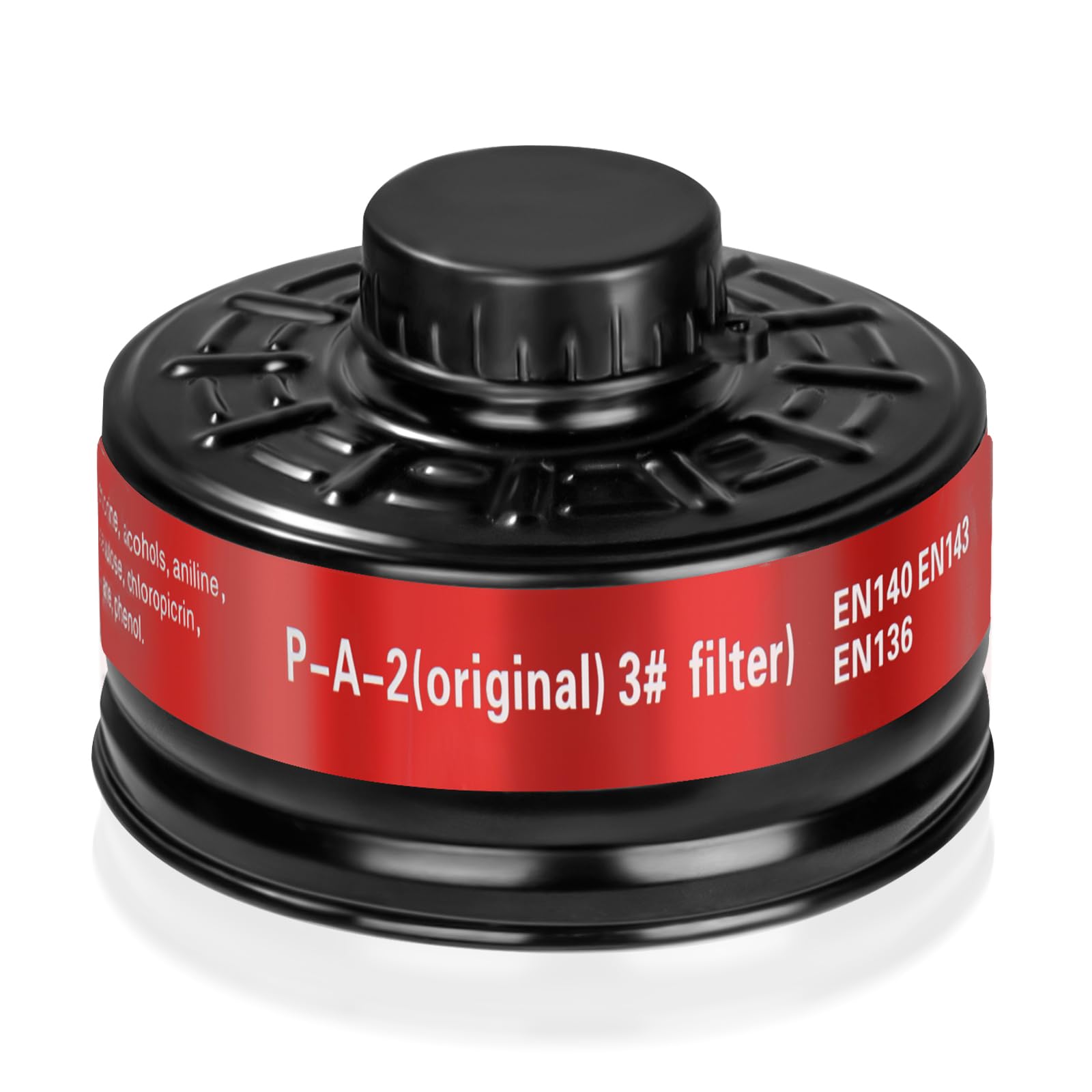 40mm Gas Mask Filters,Full Face Respirator Mask Cartridge Filters,40mm Activated Carbon Filter Cartridge for Organic Vapor,Industrial Gas,Painting Fumes,Dust,Epoxy Resin,Welding