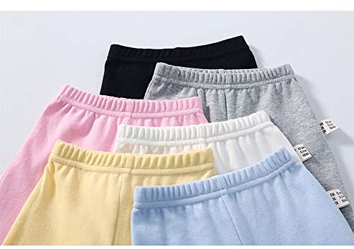 ZiweiStar Unisex-Baby Girls Boys Cotton Soild Color Footed Pants Pringting Casual Leggings 0-12 Months