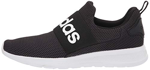 adidas Men's Lite Racer Adapt 4.0 Running Shoes, Black/White/Black, 12