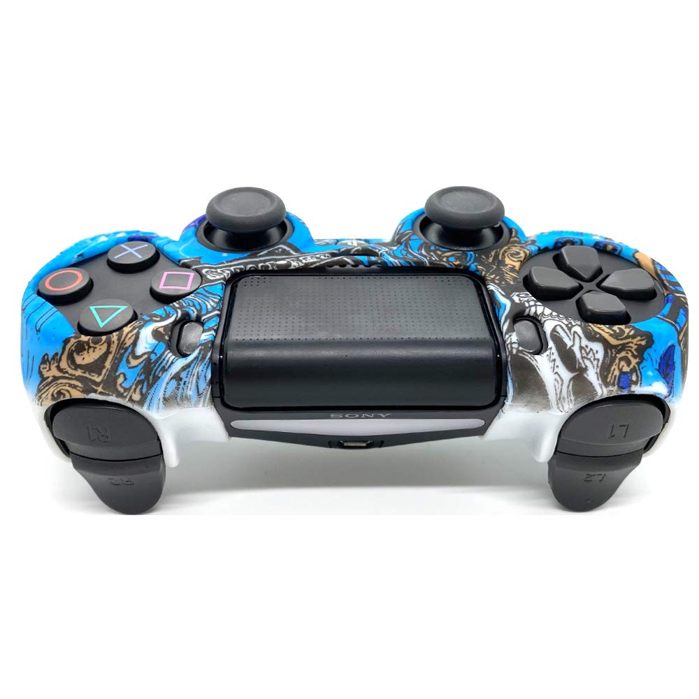 Antil-Slip Silicone Controller Cover Protective Case for PS4/SLIM/PRO Controller Soft Cover Skin for Dualshock 4 Controller with 2 Thumb Grips(Witch)