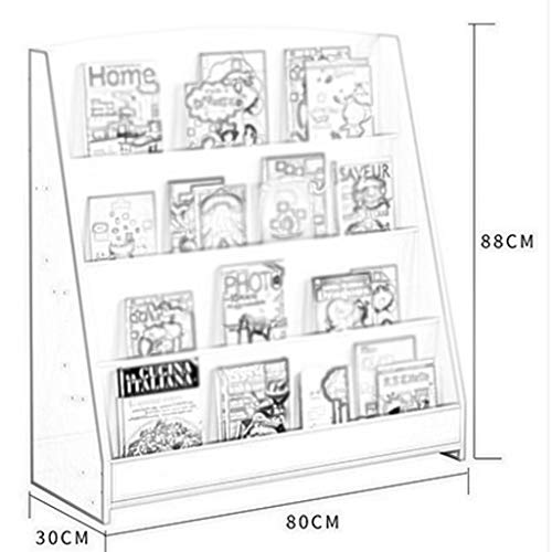 Newspaper Magazine Holder Rack Book Shelf Stratification Storage Rack Floor-Standing Display Rack Materials Robust 80X30X88CM MUMUJIN (Color : B)
