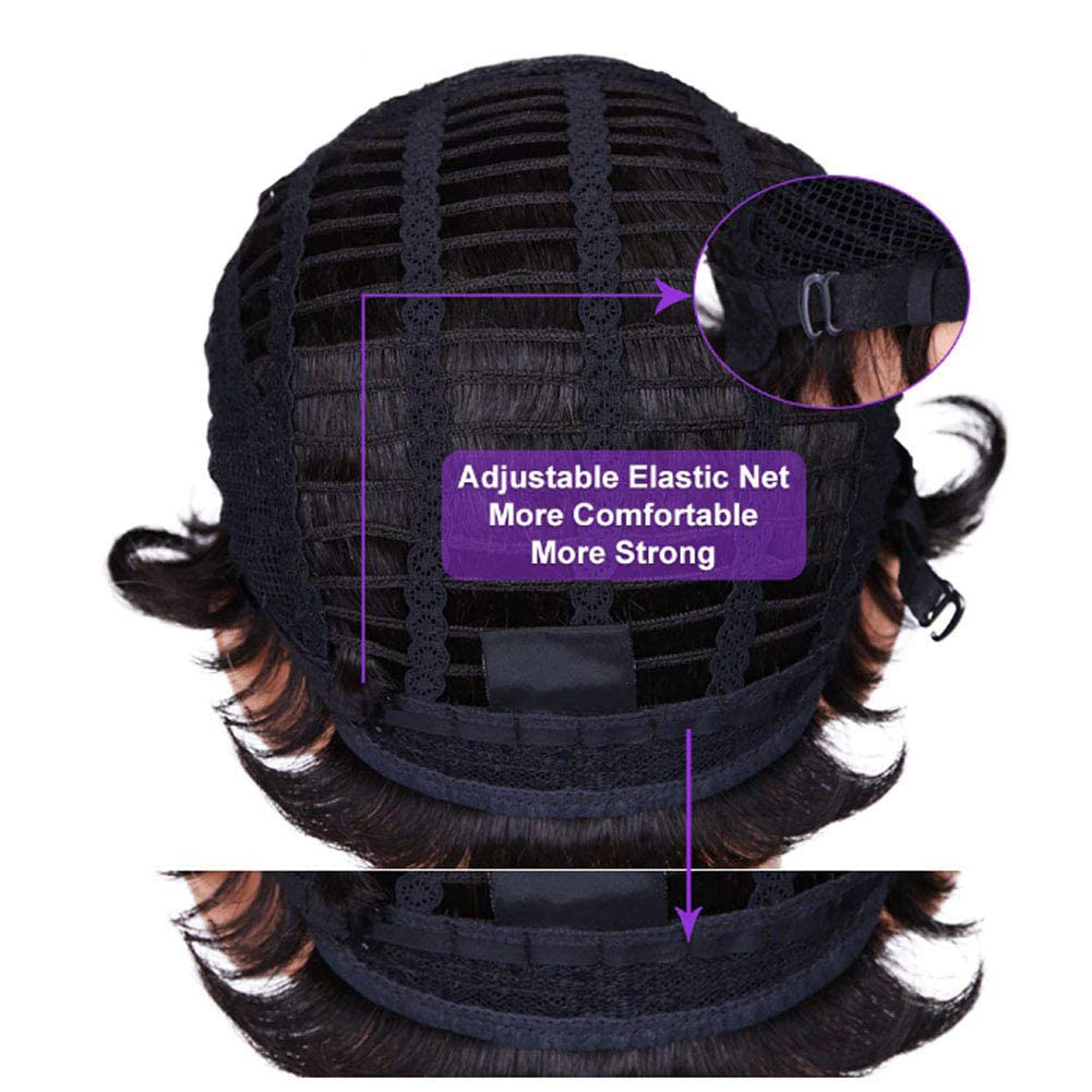 BeiSDWig Short Afro Curly Bob Wig Bob Wigs for Black Women Curly Synthetic Hair Wig Short Curly Bob Hairstyles