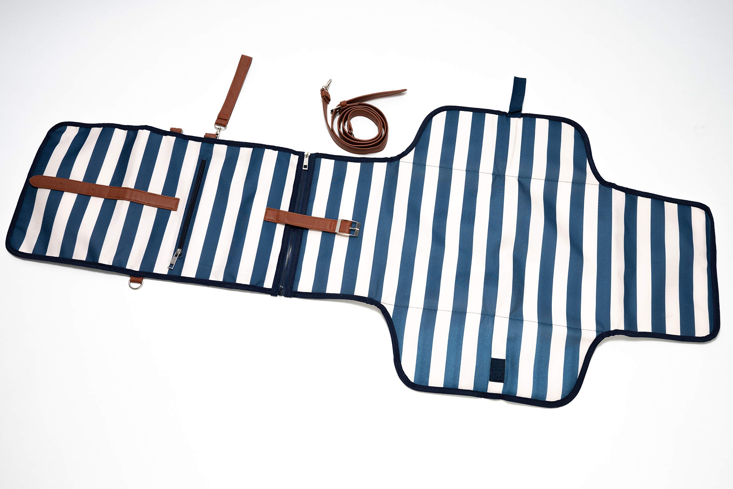 Baby Portable Diaper Changing Waterproof Pad with Pockets for Diapers and Baby Accessories