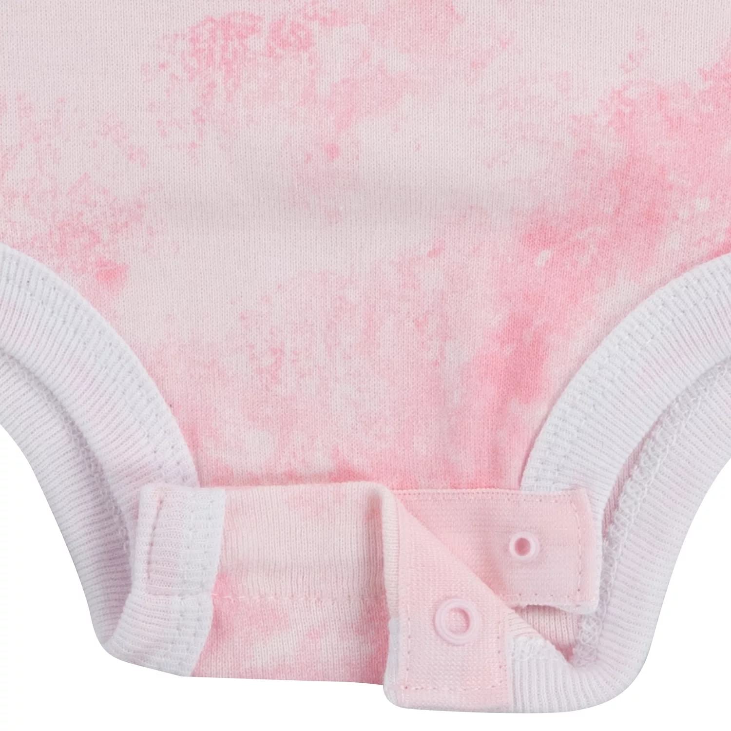 Nike Baby Girls Tie Dye Bodysuit, Bootie and Hat 3 Piece Set (Pink(NN0646-A9Y)/White, 0-6 Months)