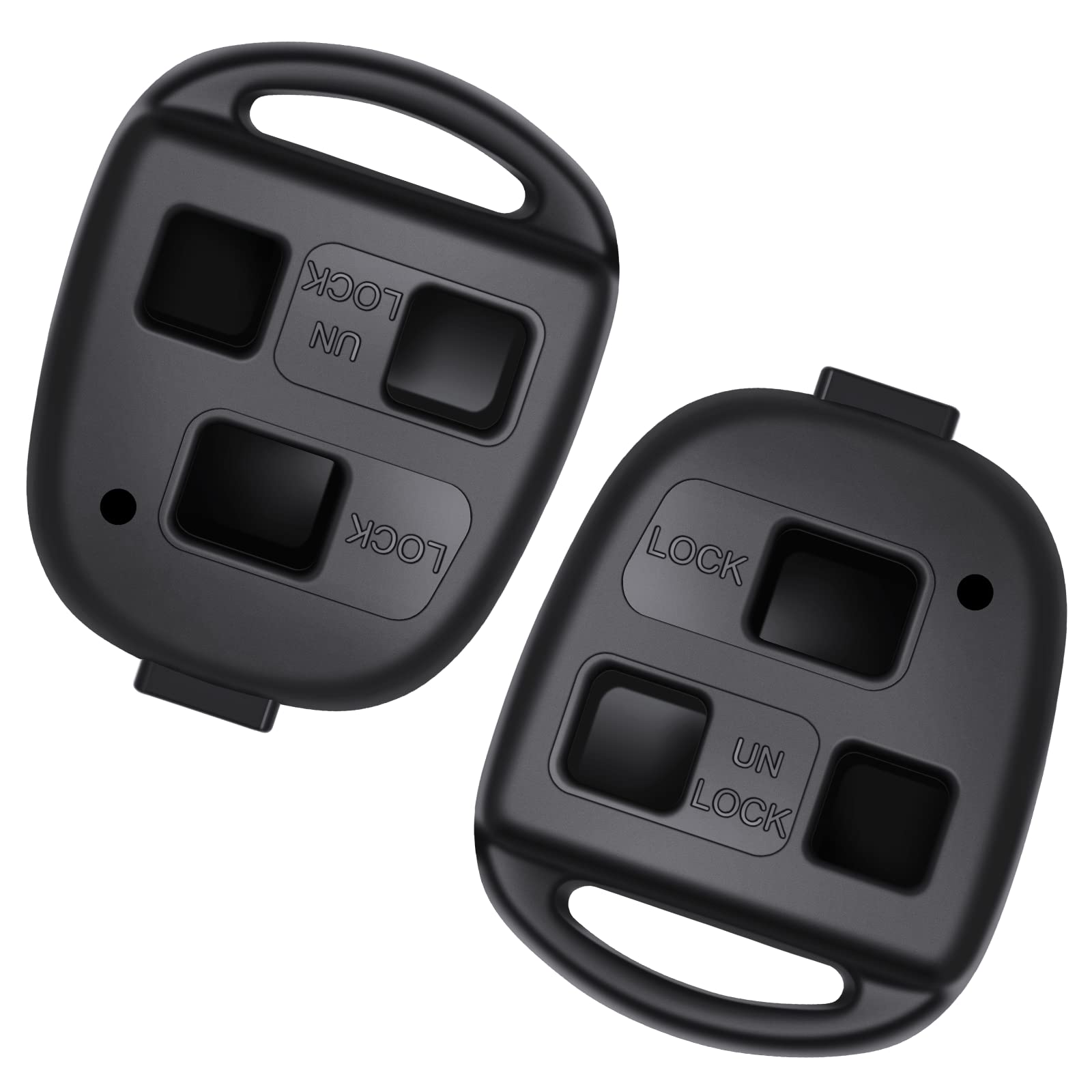 2 Pack Replacement Key Fob Shell Case Fit for Lexus ES GS is LS LX RX 3 Buttons Keyless Entry Remote Control Key Fob Cover