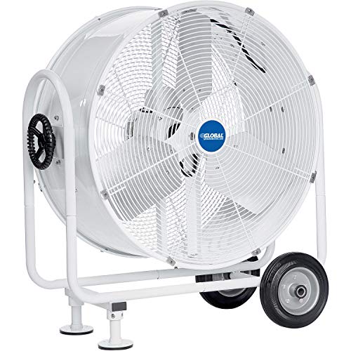 Global Industrial Outdoor Rated 24" Mobile Tilt Drum Blower Fan, 5800 CFM, 1/4 HP