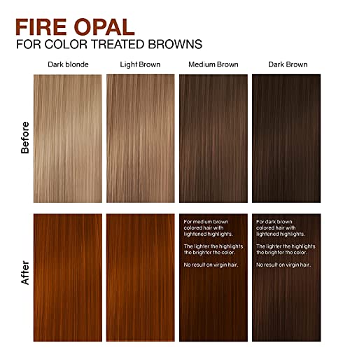 Celeb Luxury Colorwash Color Depositing Conditioner - Color Refresher , Vegan Hair Dye Mask, Bondfix Bond Rebuilder, Gem Lites Fire Opal