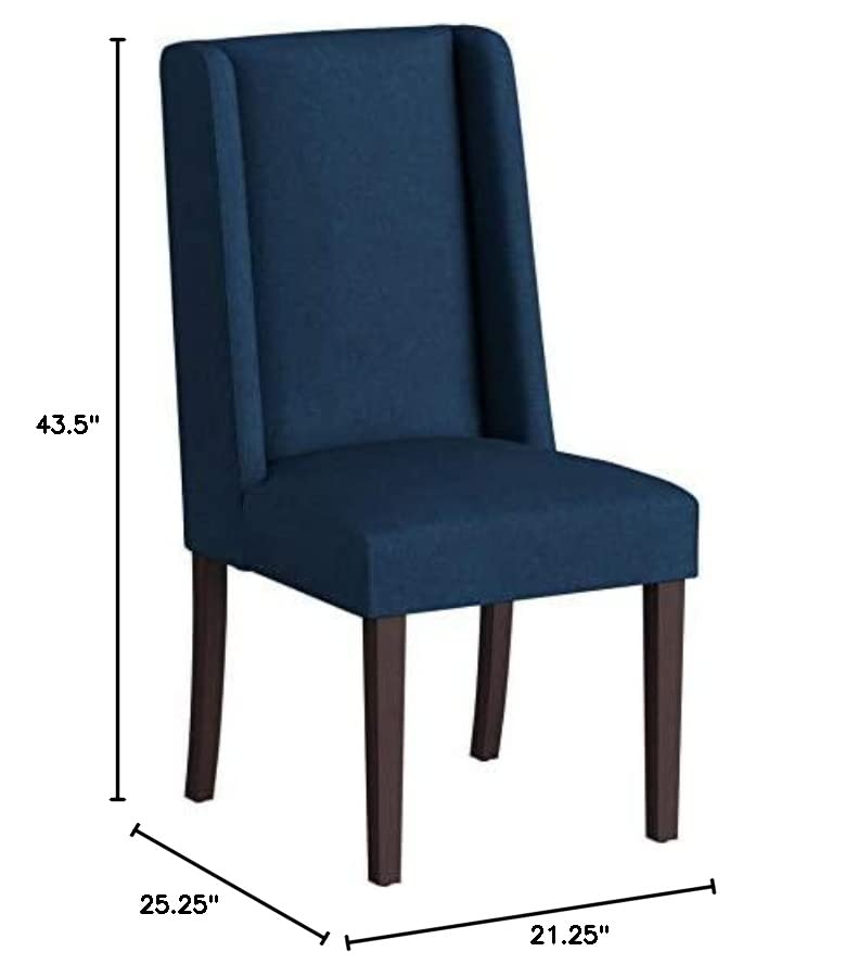 Christopher Knight Home Rory Fabric Dining Chairs, 2-Pcs Set, Navy Blue