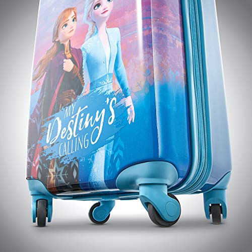 AMERICAN TOURISTER Disney Hardside Luggage with Spinner Wheels, Frozen, 2-Piece Set (18/20), Light Blue