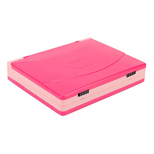 3 AA Batteries Plastic Kids Learning Laptop Cognitive Development Simulation Kids Laptop Toys (Purple Retractable Mouse)