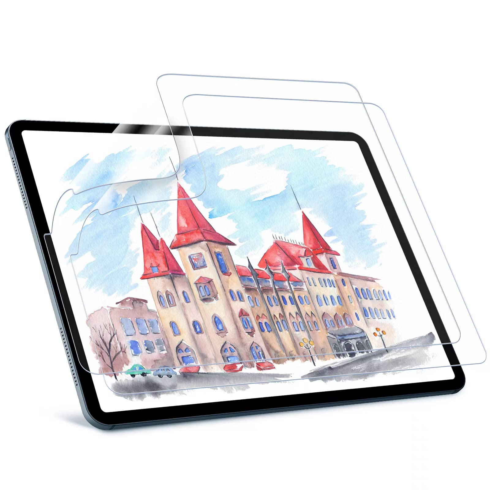 FOJOJO [2 PACK Paper Screen Protector for iPad Pro 11 inch 2022(2021, 2020, 2018),iPad Air 5 (2022), iPad Air 4 (2020) 10.9 inch, Anti Glare Fingerprint Proof Matte PET Film for Writing & Drawing