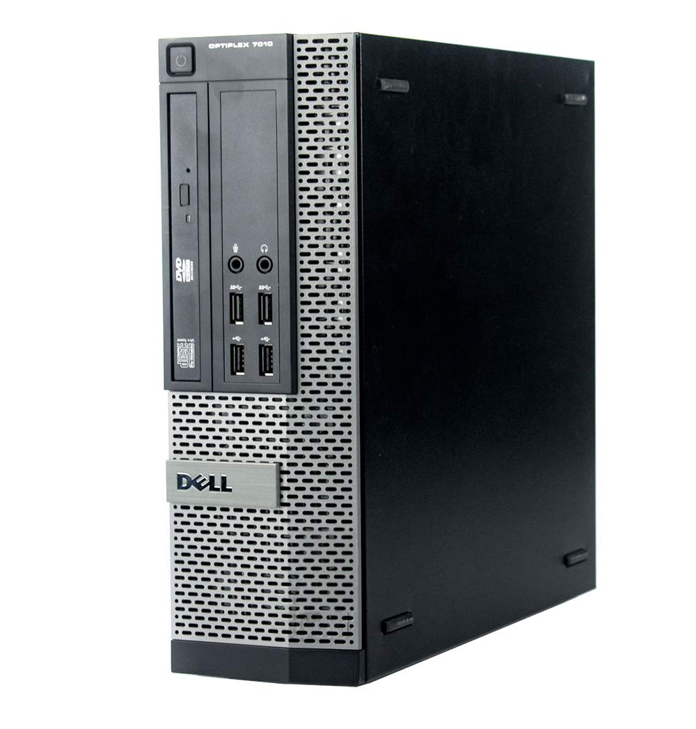 Dell Optiplex 7010 PC with 24 FHD Dell Monitor, Wireless Keyboard, WiFi, Intel i5, 8GB Memory, 240GB SSD Storage, Windows 10 (Renewed)