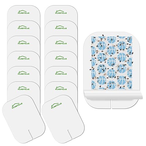 15 Pack Insect Trap Refills for Fly Trap Indoor, Sticky Glue Boards for Fruit Fly Trap Indoors, for Catching Fruit Flies, Gnats, and House Flies, Easy to Use