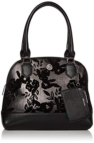 Anne Klein Triple Dome Satchel, Black Multi