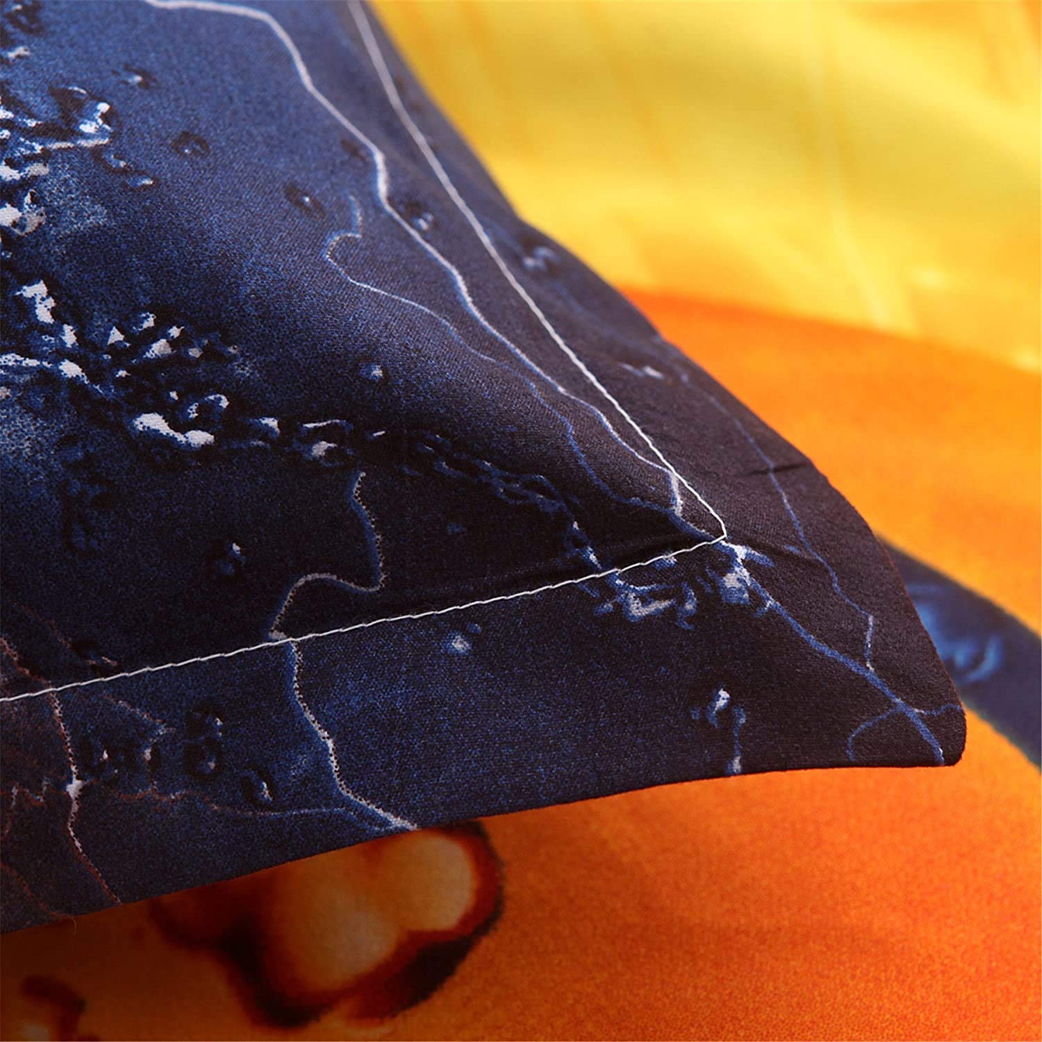 A Nice Night Basketball Print,with Fire and Ice Pattern,Comforter Quilt Set Bedding Sets, for Boys Kids Teen (Basketball, Twin)