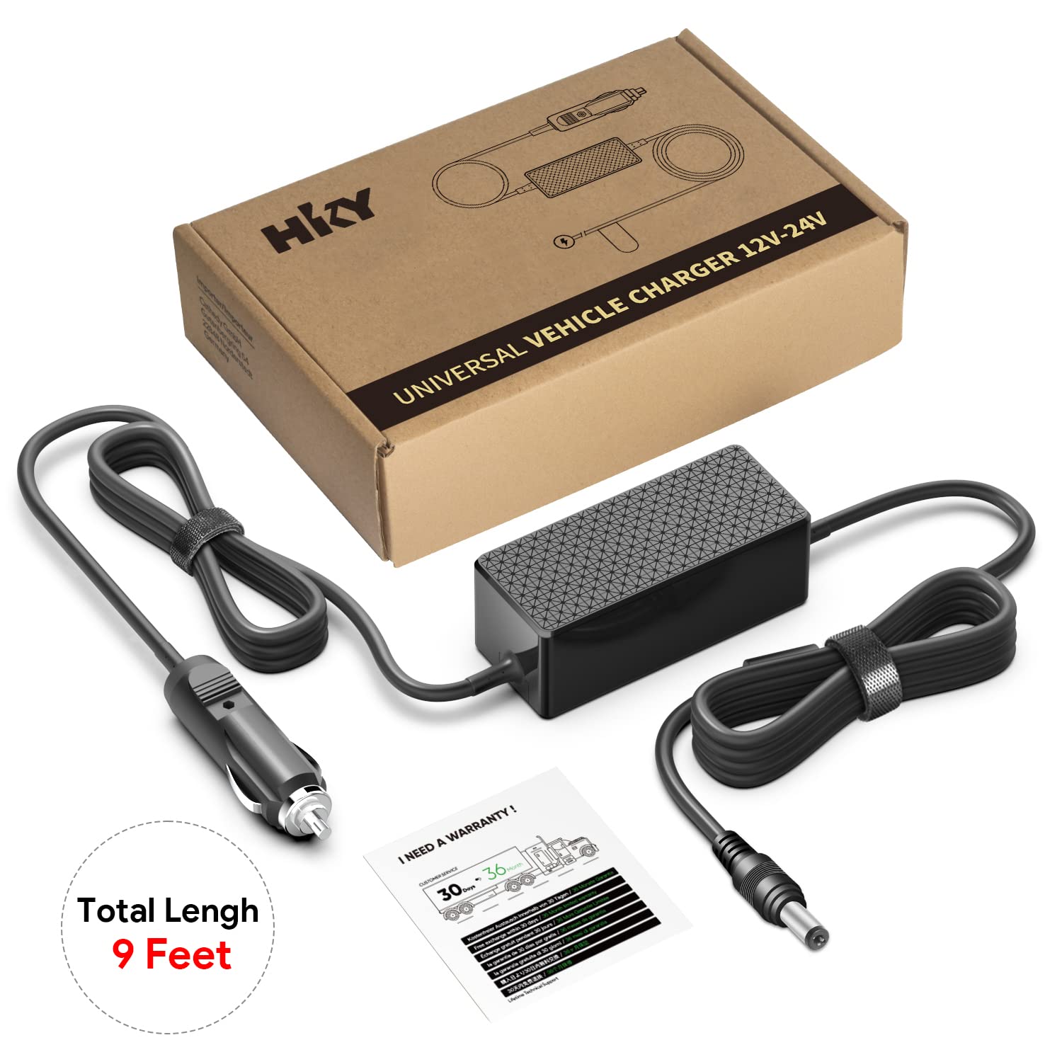 HKY DC Adapter for JBL Boombox Portable Bluetooth Waterproof Speaker & JBL Xtreme Series Speaker Replacement Power Supply Cord Input DC 12V-24V Output 19V 65W JBL Boombox Car Adaptor
