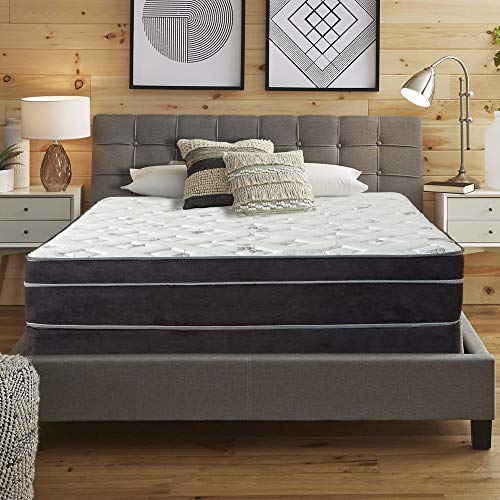 Nutan 12" Queen Size Mattress and Box Spring - Euro Top Firm Foam Encased/Orthopedic Support for A Restful Night, No Assembly Required 59x79