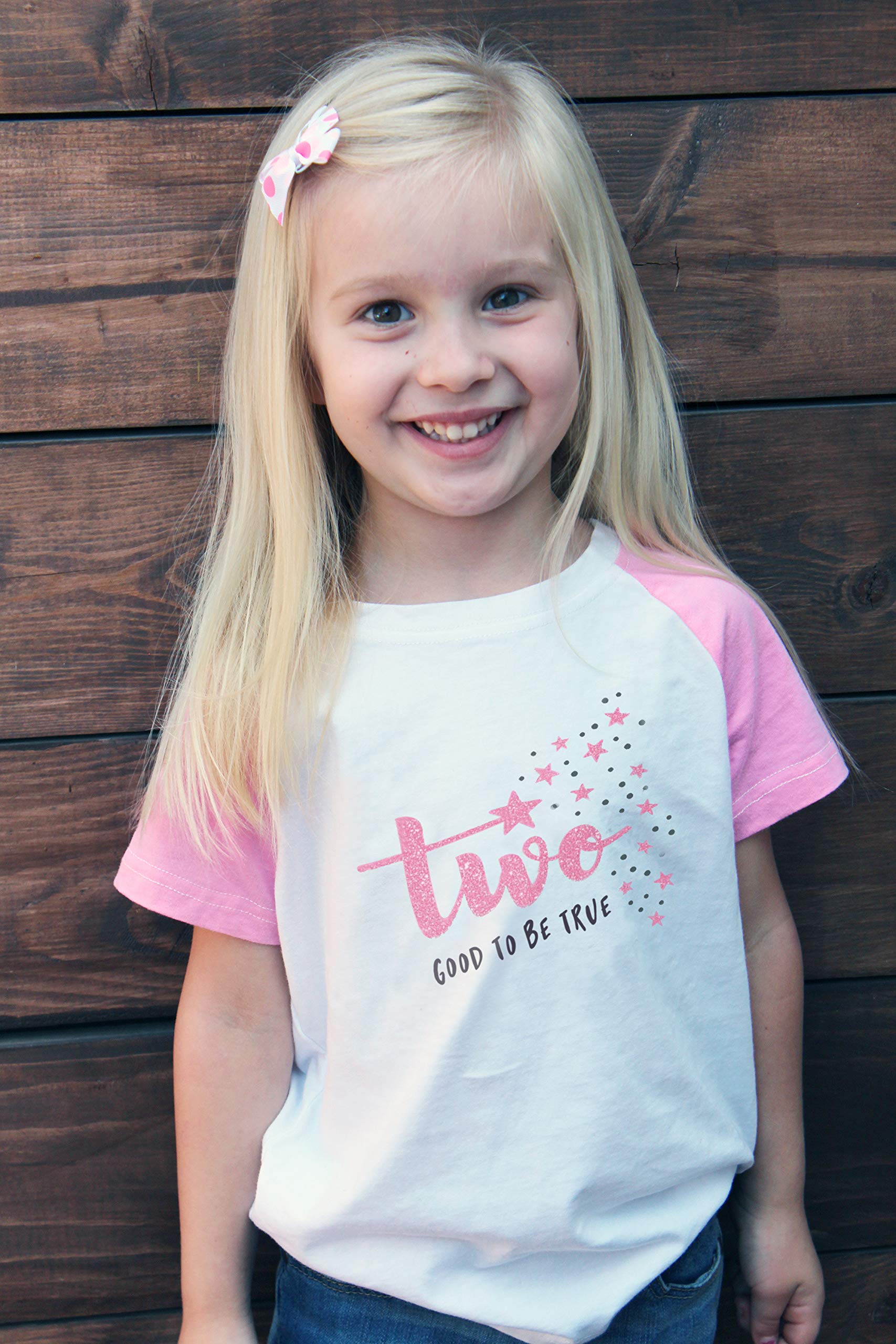Wild and Happy 2nd Birthday Party Tee Shirt for 2 Year Old Little Girls, Size 2T
