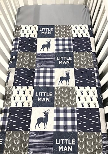 Baby Chevron, Baby Bedding, Woodlands, Buck, Buffalo Plaid, Neutral, Crib Bedding, Nursery Room, Babylooms