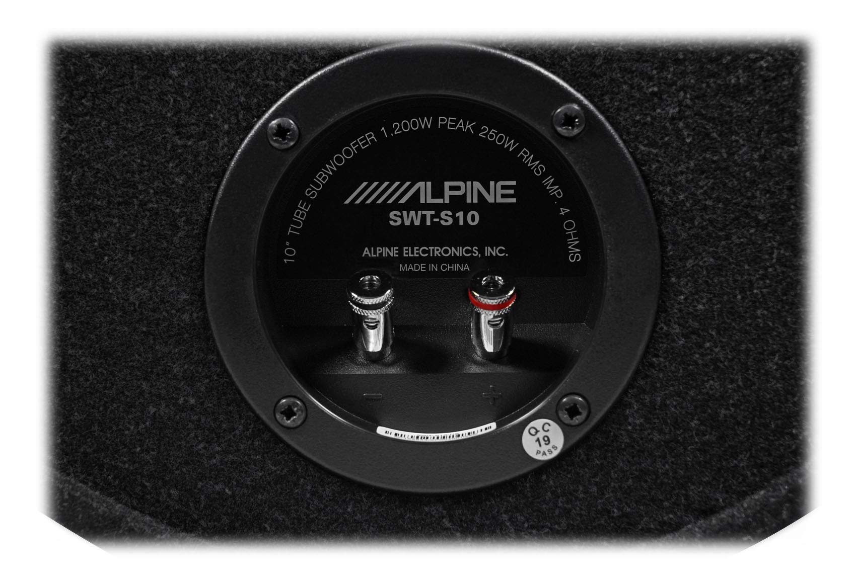 Alpine SWT-S10 1200w 10" Car Subwoofer in Bass Tube Enclosure+Amplifier+Amp Kit