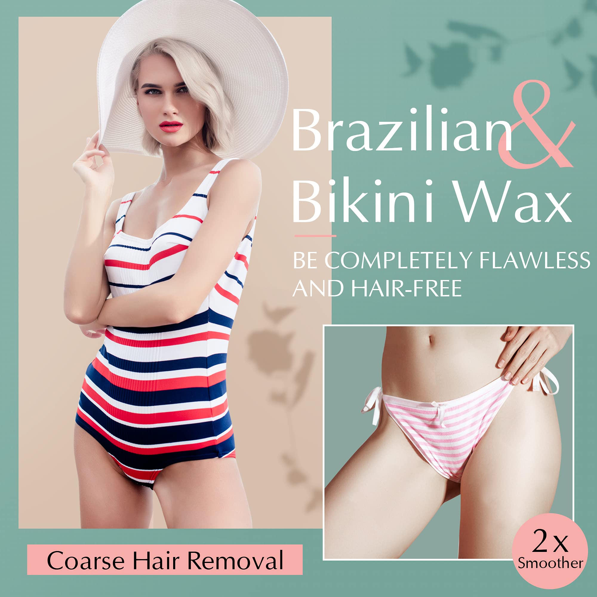 2.5lb+1lb Aloe Hard Wax Beads For Hair Removal At Home For Sensitive Skin Face Leg Eyebrow