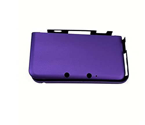 Aluminium Alloy Protective Case Front Back Faceplate Plates Top Cover & Bottom Battery Housing Shell Case Cover for 3DS XL LL Console - Purple