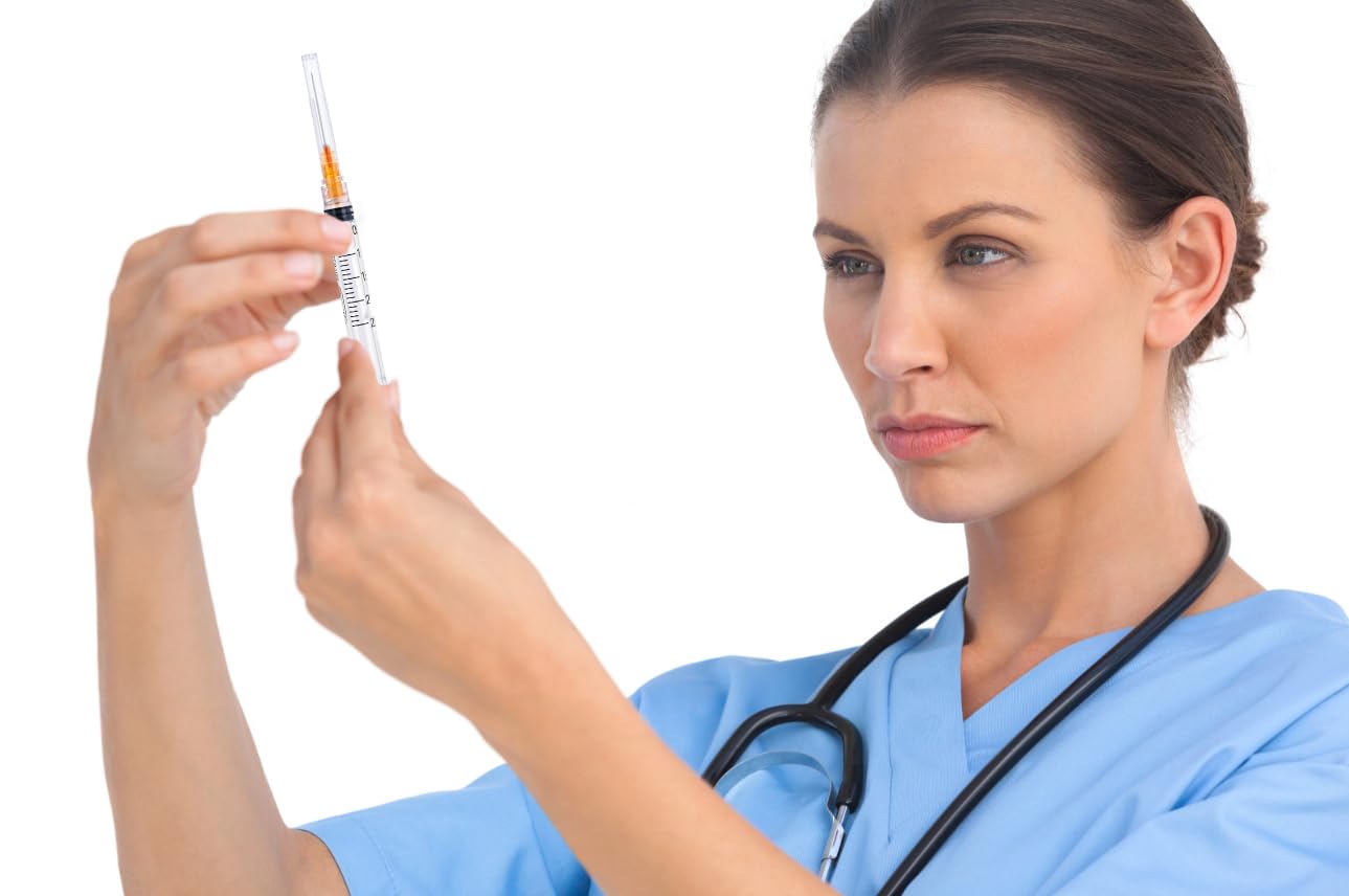2.5ml/cc Luer Lock Syringe with 25G Needle and Cap - Diameter 0.5mm/0.019Inch-Long 25mm/1Inch (20)